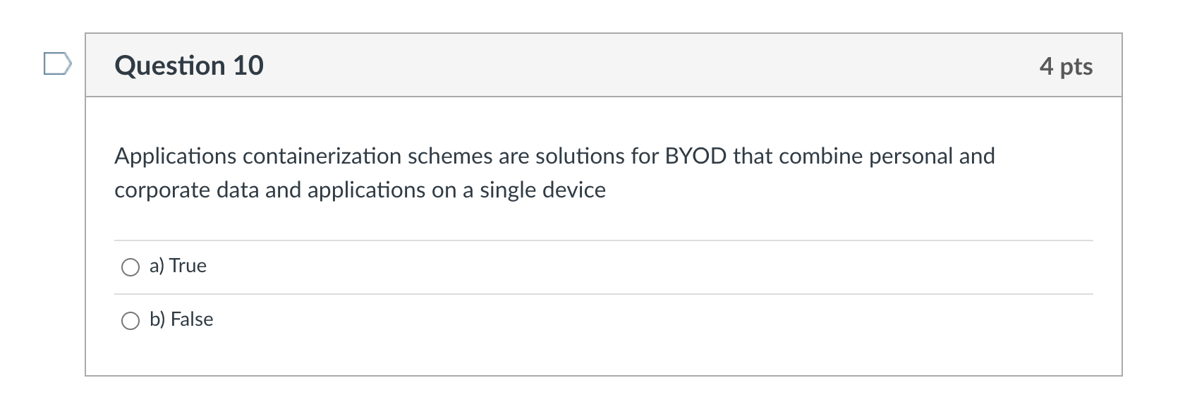 Solved Question 10 4 pts Applications containerization | Chegg.com