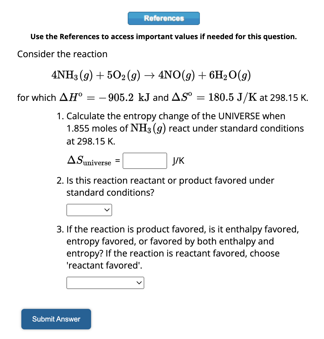 Solved Use the References to access important values if | Chegg.com