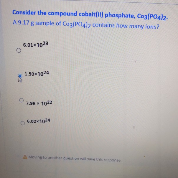 Solved Consider the compound cobalt(11) phosphate, | Chegg.com