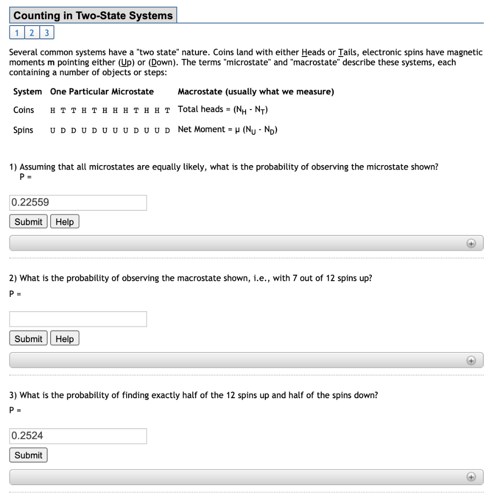 Solved Counting in Two-State Systems 123 Several common | Chegg.com