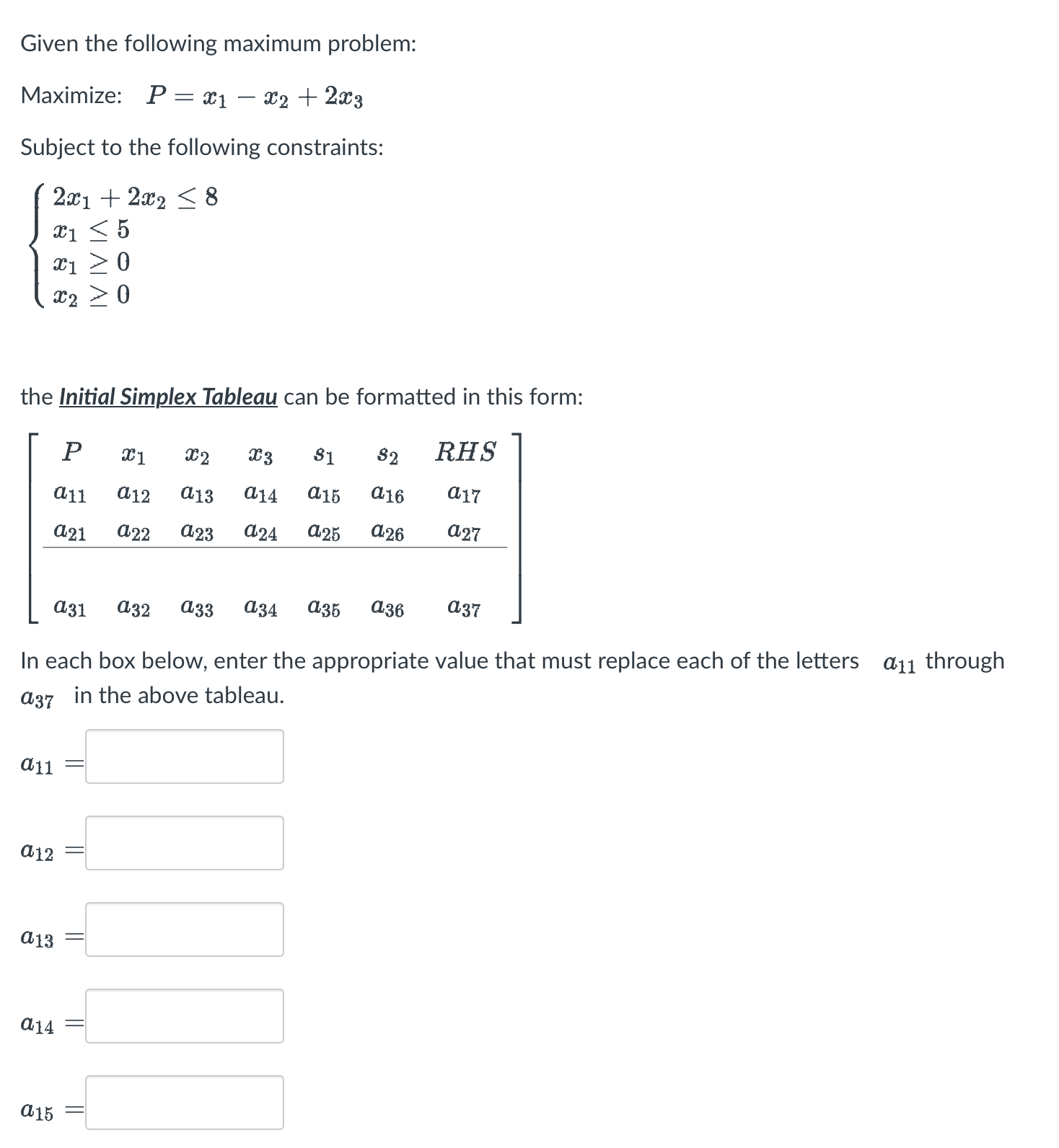 Solved Given the following maximum problem: Maximize: | Chegg.com