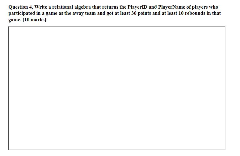 Solved Consider the following relational model for a | Chegg.com