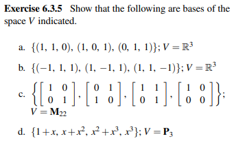 Solved Exercise 6.2.7 Determine whether v lies in span {u, | Chegg.com