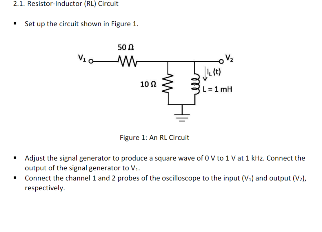 Solved - Set up the circuit shown in Figure 1. Figure 1: An | Chegg.com