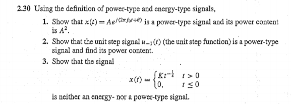 Solved 2.30 Using the definition of power-type and | Chegg.com