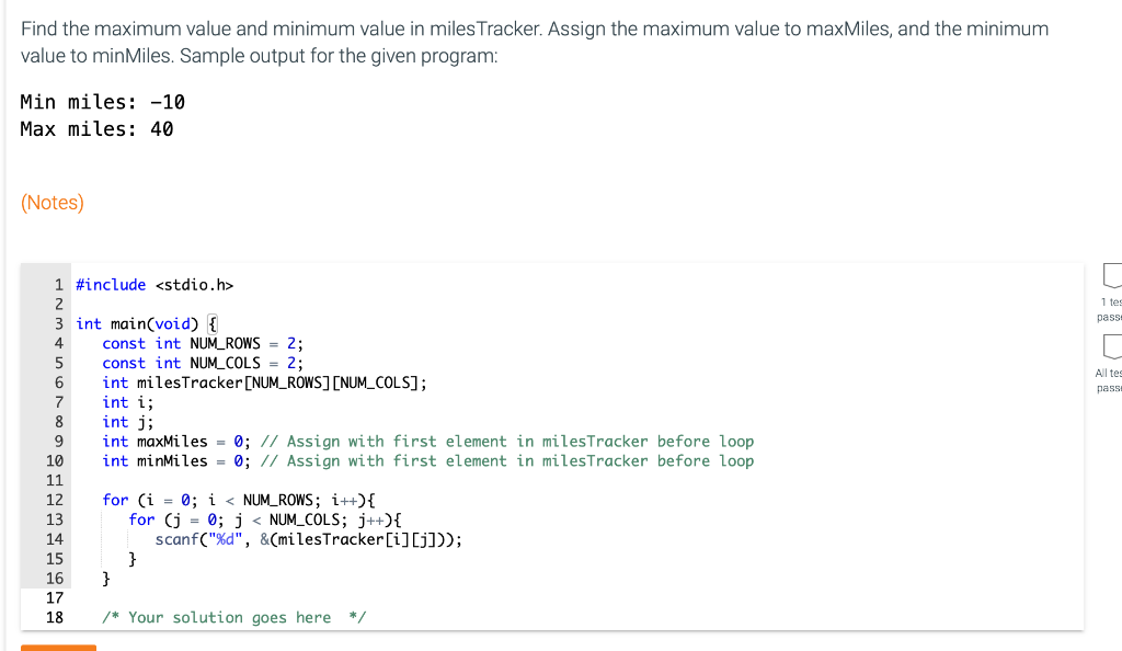 Solved Find the maximum value and minimum value in miles | Chegg.com