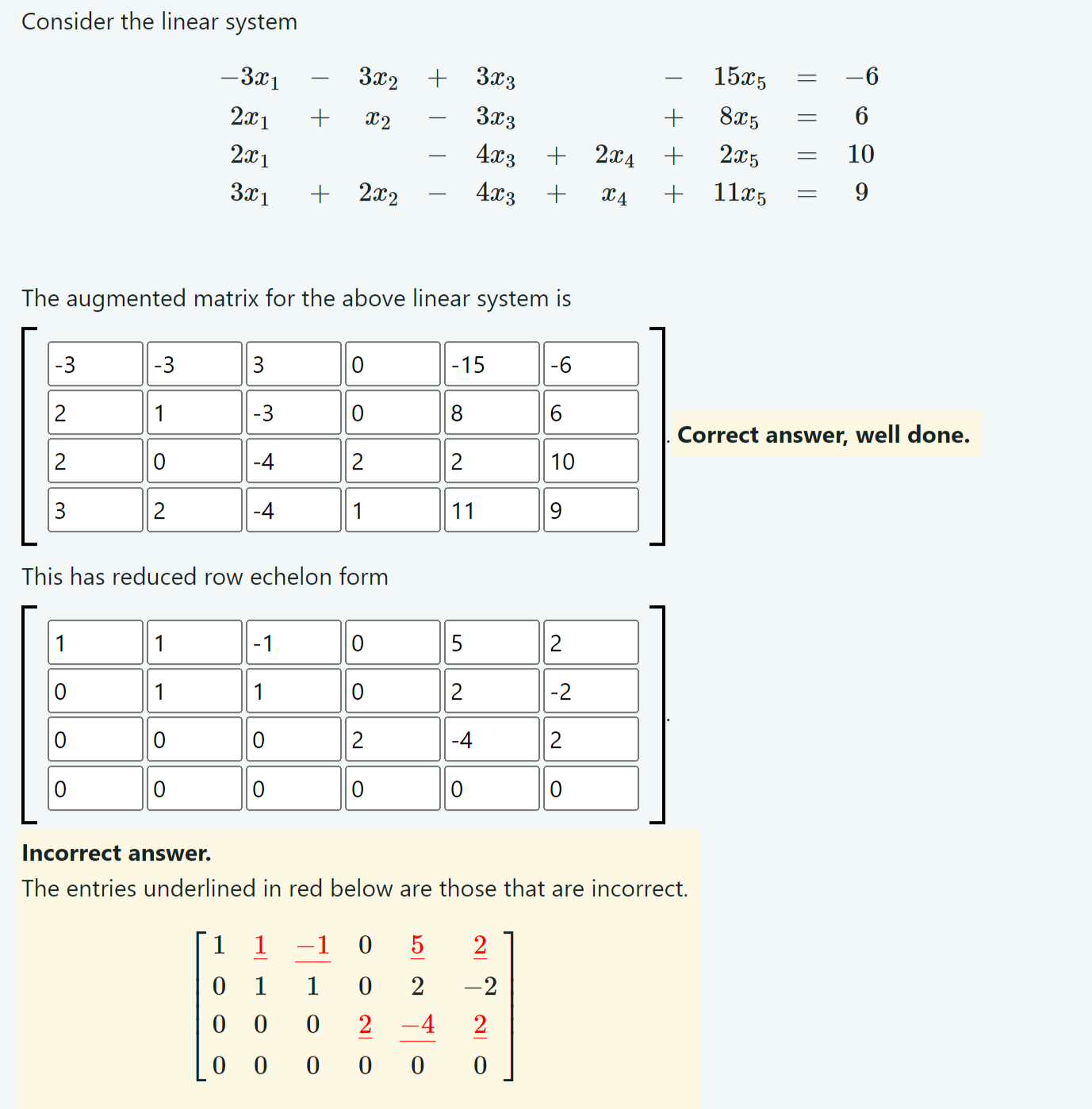 Solved Consider the linear system | Chegg.com