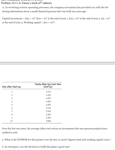 Solved Problem 10.11 in Turton's book (4th edition). 11. In | Chegg.com