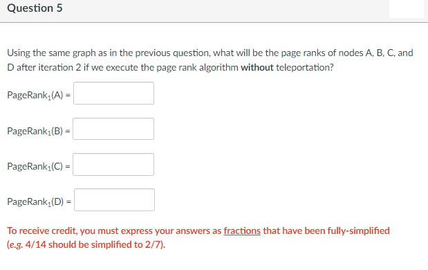 Solved Consider the following graph: What will be the page | Chegg.com