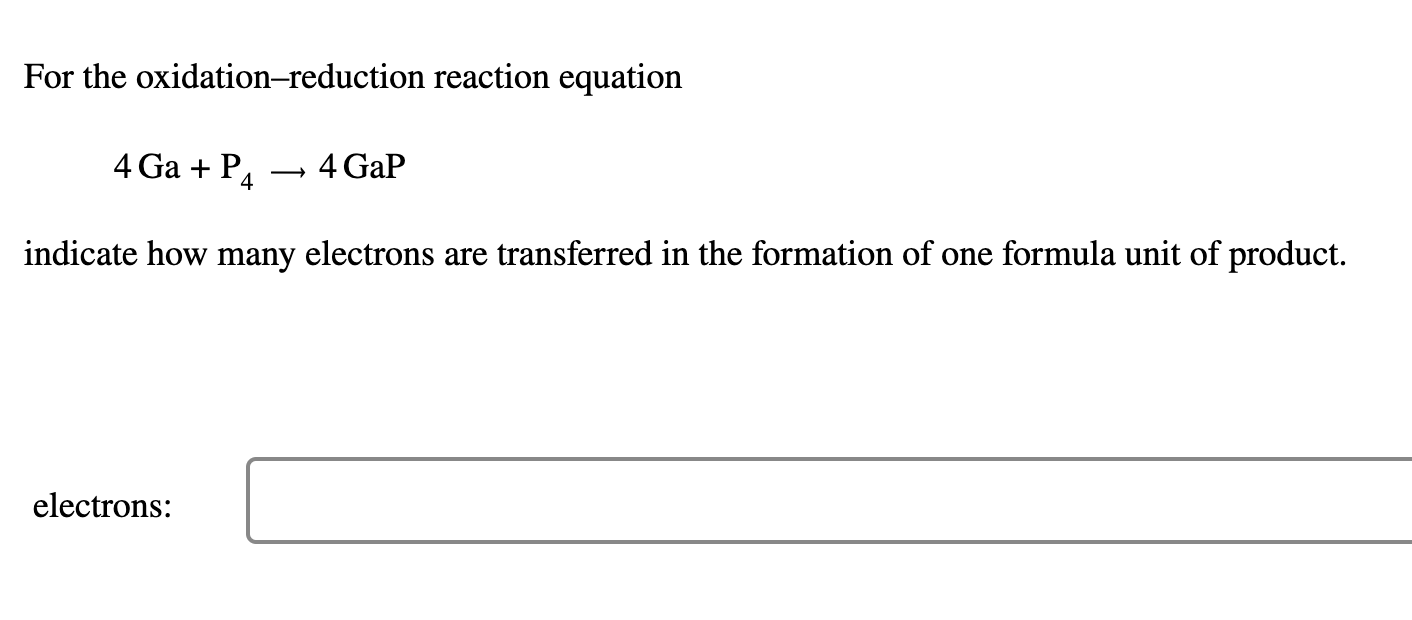Solved For the oxidation-reduction reaction | Chegg.com