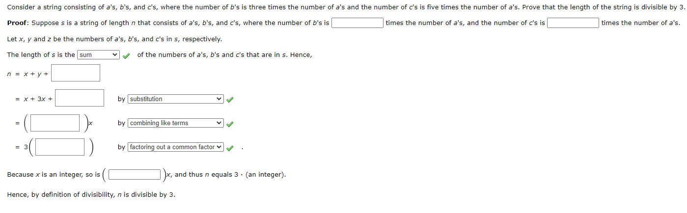 Solved Consider a string consisting of a's, b's, and c's, | Chegg.com