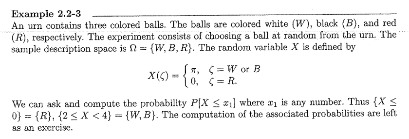 Solved Example 2.2-3An urn contains three colored balls. The | Chegg.com