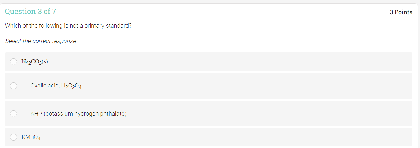 Solved Question 3 of 7 3 Points Which of the following is | Chegg.com