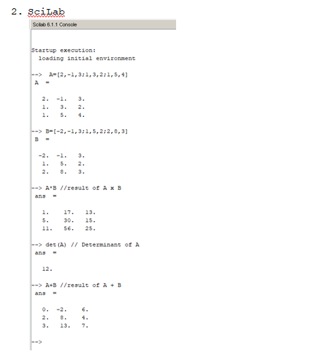 Solved 1 Gnu Octave Command Window A 2 1 1 1 3 5 3 2 4 B 5855