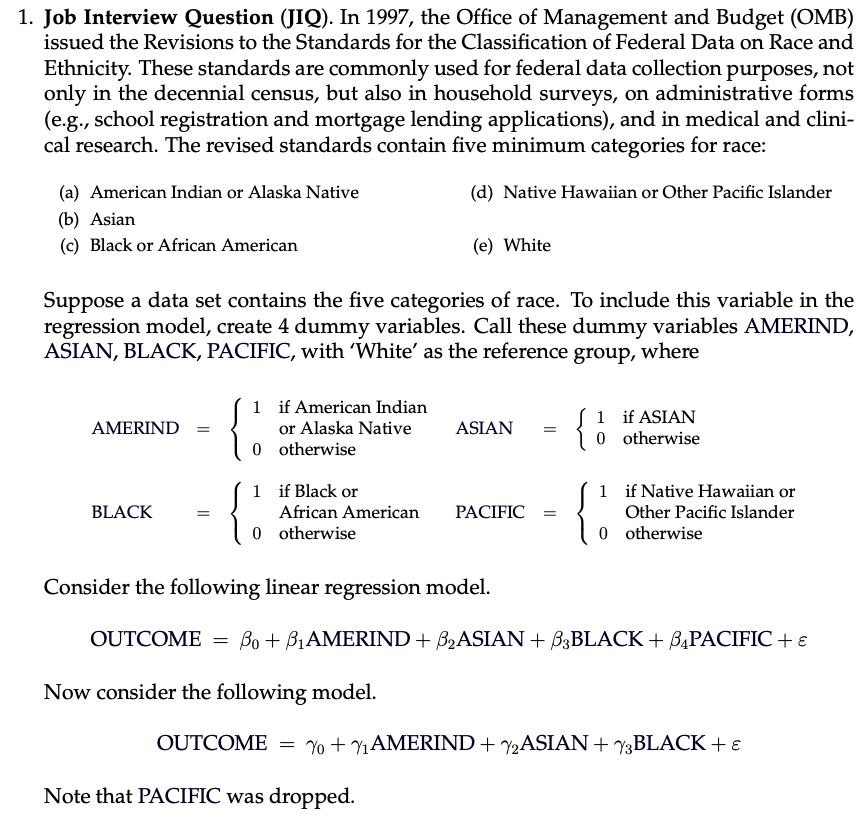 1. Job Interview Question (JIQ). In 1997, the Office | Chegg.com
