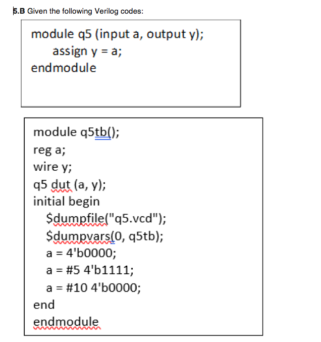 Solved 5 Assume We Execute The Verilog Code Lines Below Chegg