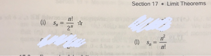 Solved For sn given by the following formulas, determine the | Chegg.com