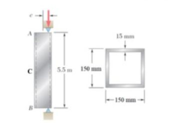 Solved An axial load p is applied to the brass pipe with the | Chegg.com