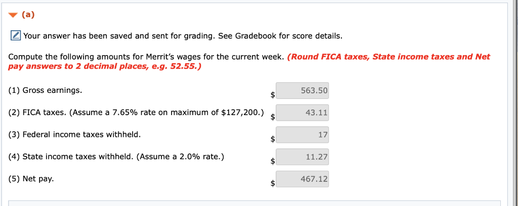 Solved Exercise 11-09 a-b (Part Level Submission) Merrit | Chegg.com