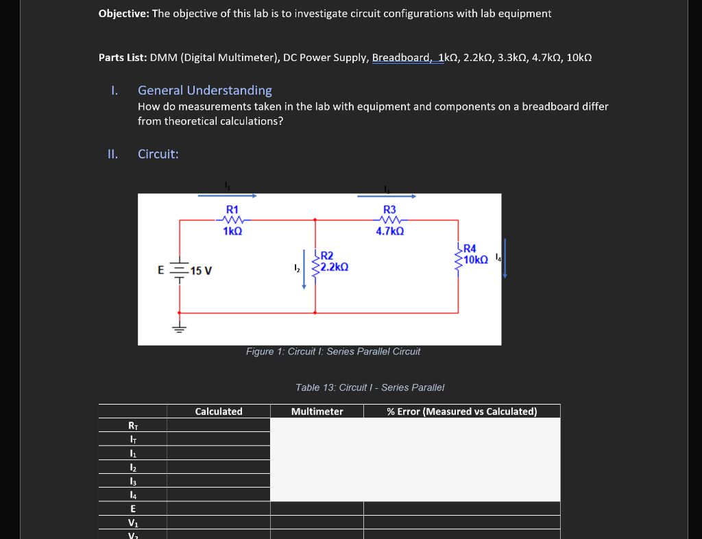 Solved What are the calculated values For RT IT I1 I2 I3 I4 | Chegg.com