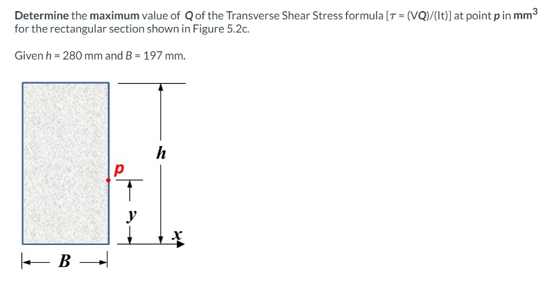 Solved Determine the maximum value of Q ﻿of the Transverse | Chegg.com