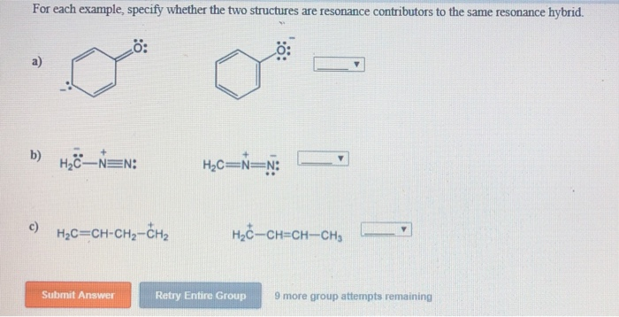 Solved For each example, specify whether the two structures | Chegg.com
