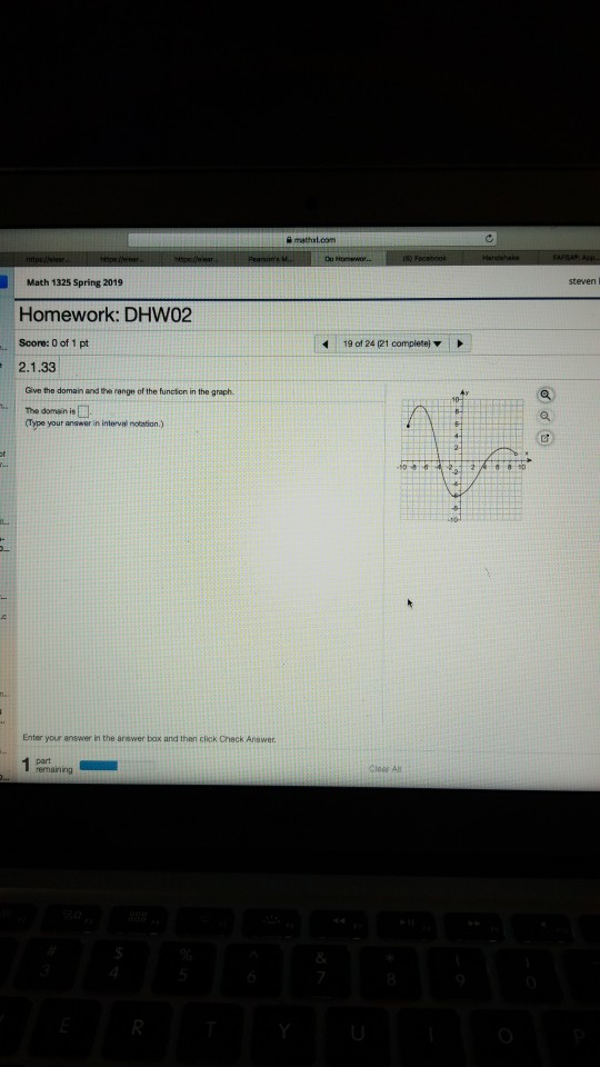 Solved Math 1325 Spring 2019 Homework: DHW02 Score: 0 of 1 | Chegg.com