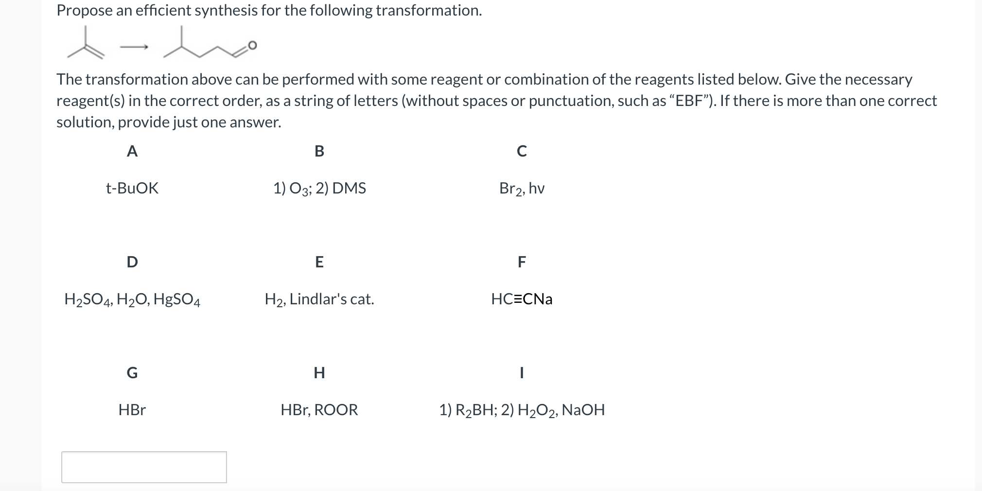 Solved Propose an efficient synthesis for the following | Chegg.com