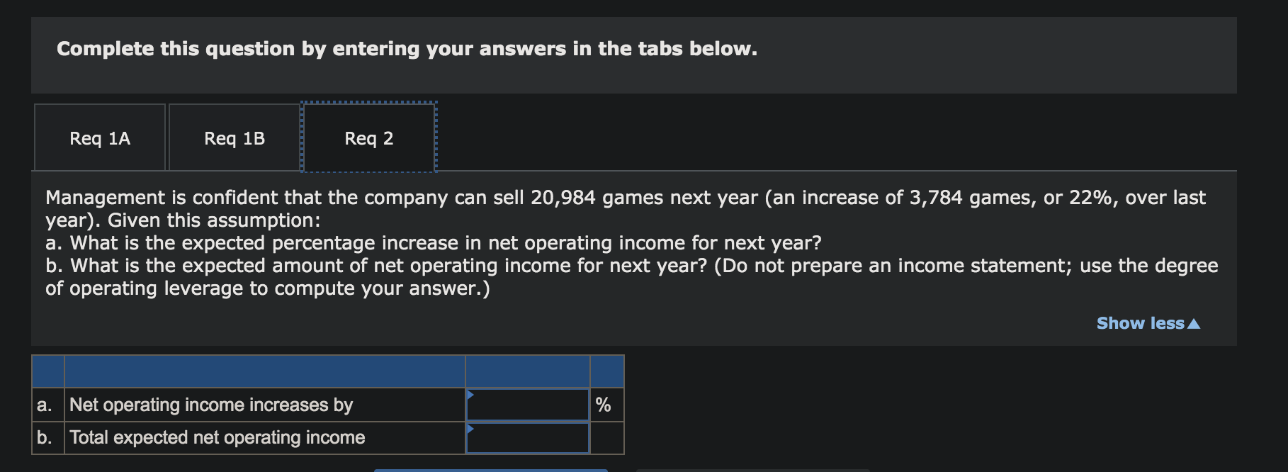 Solved Exercise 5-15 (Algo) Operating Leverage (LO5-1, | Chegg.com
