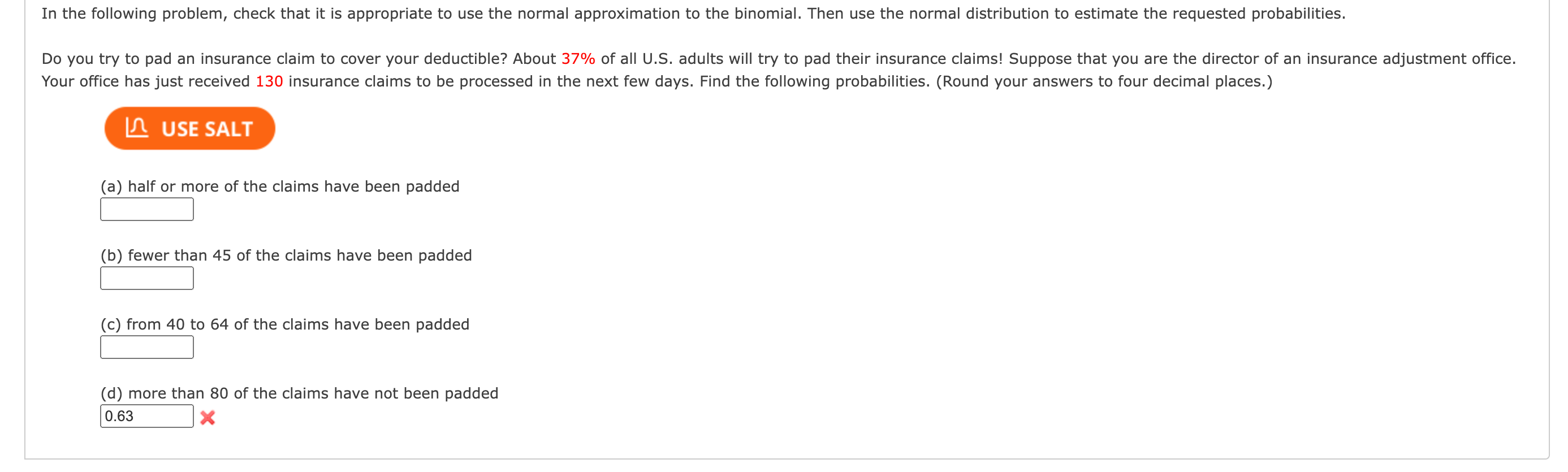 Solved In the following problem, check that it is | Chegg.com