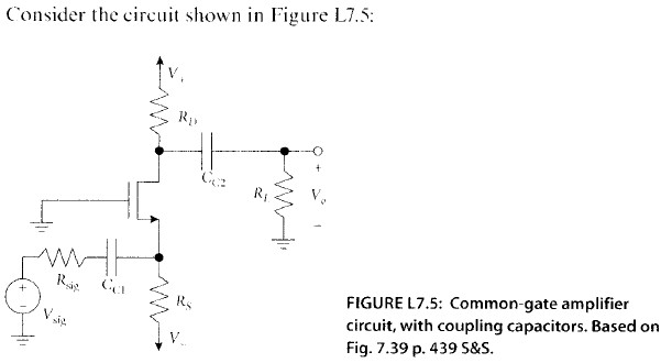 NMOS Common-Gate Amplifier *Please use any | Chegg.com NMOS Common-Gate Amplifier *Please use any | Chegg.com
