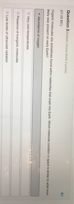 Solved Question 3(Multiple Choice Worth 2 points) (01.05 MC) | Chegg.com