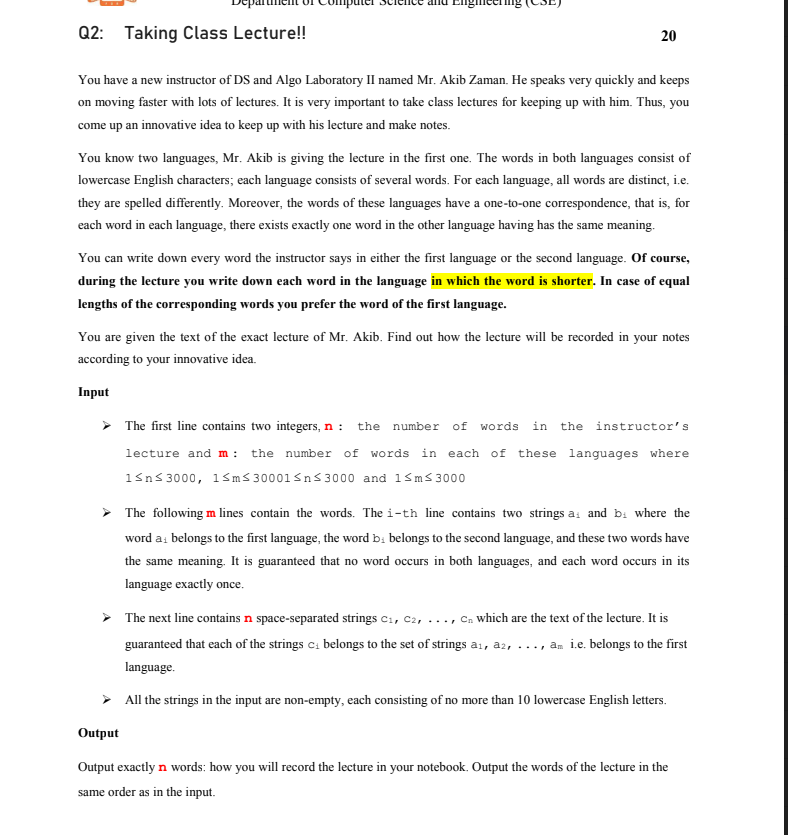 Solved Engineering Q2: Taking Class Lecture!! 20 You have a | Chegg.com