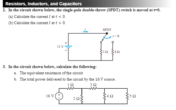 Solved In the circuit shown below, the single-pole | Chegg.com