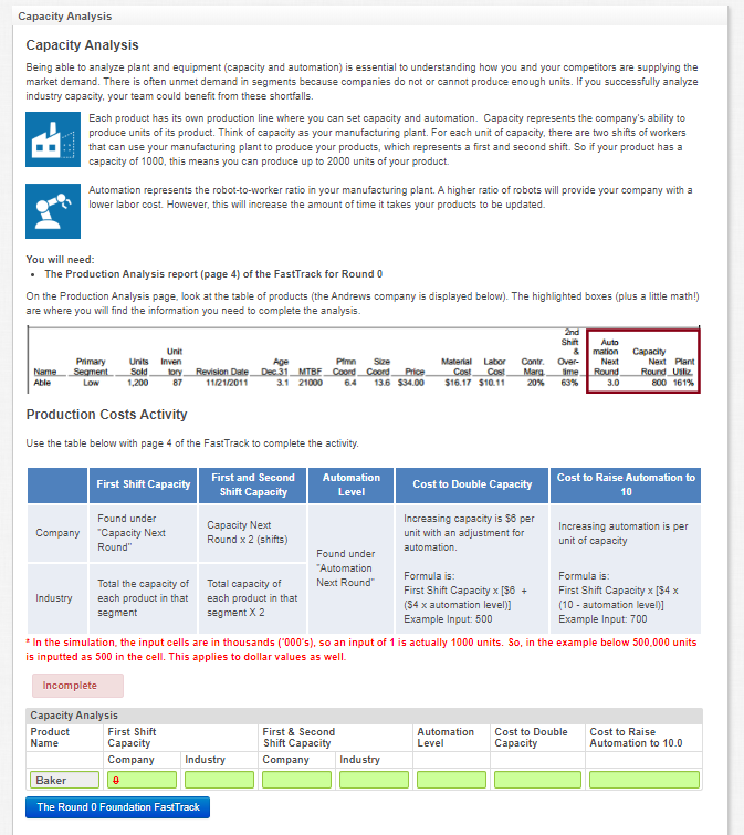 Capacity Analysis Capacity Analysis Being able to | Chegg.com