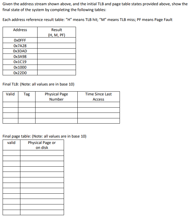 Solved 4. (Virtual memory 25%) As described in the textbook, | Chegg.com