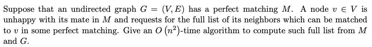 Suppose that an undirected graph G=(V,E) has a | Chegg.com