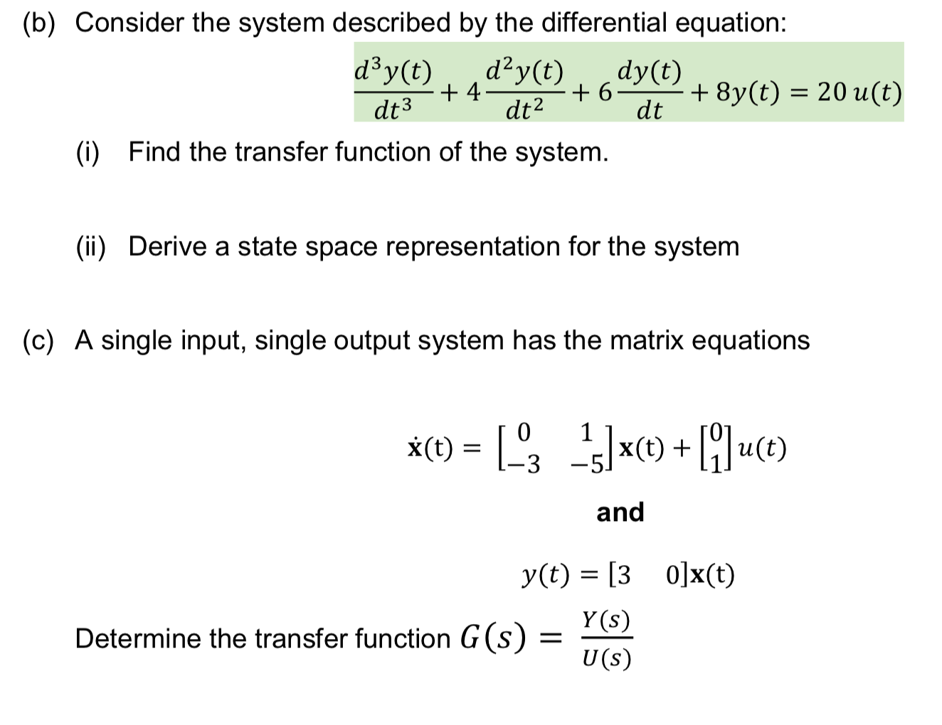 Solved 1. Consider the system described by the | Chegg.com