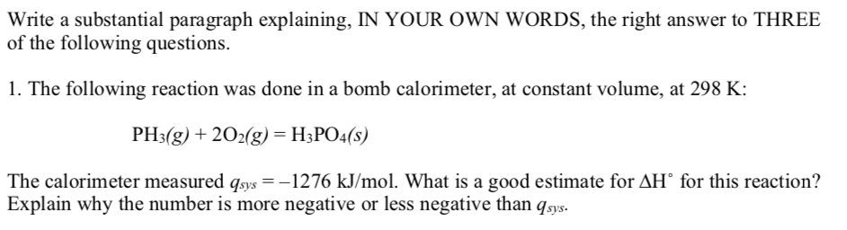 Solved Write a substantial paragraph explaining, IN YOUR OWN | Chegg.com