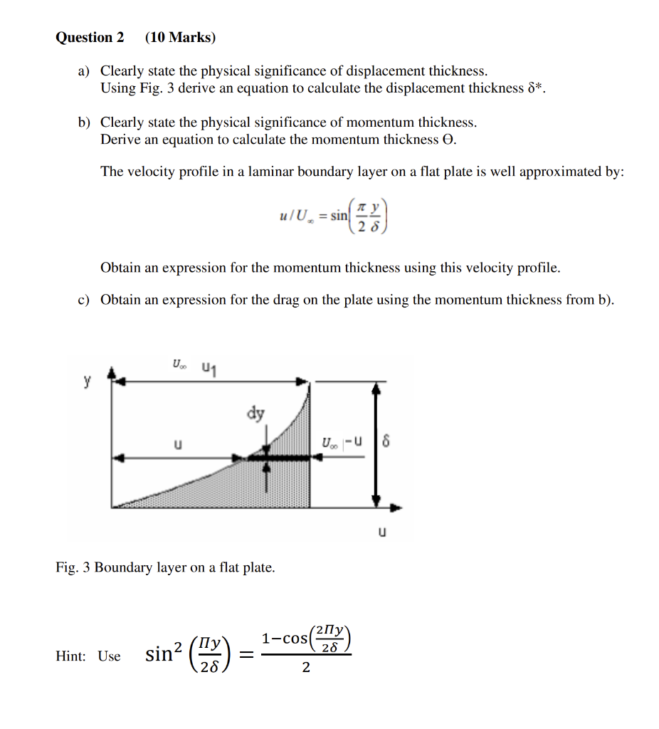 Solved a) Clearly state the physical significance of | Chegg.com