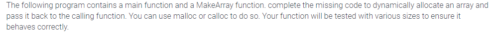 Solved The following program contains a main function and a | Chegg.com
