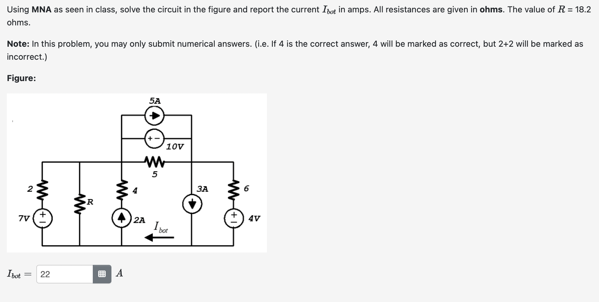 Solved Using MNA as ﻿seen in ﻿class, solve the circuit in | Chegg.com