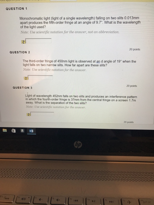 Solved Monochromatic light (light of a single wavelength) | Chegg.com