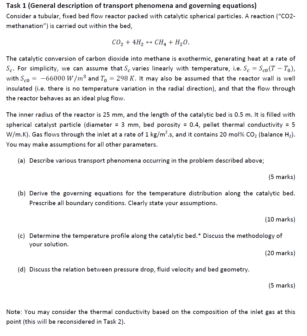 Create a mathematical model for the temperature | Chegg.com
