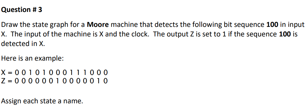 Draw the state graph for a Moore machine that detects | Chegg.com