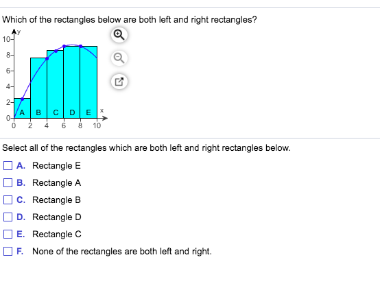 Solved Which of the rectangles below are both left and right | Chegg.com