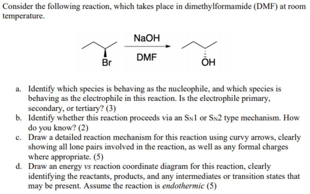 Solved Consider the following reaction, which takes place in | Chegg.com