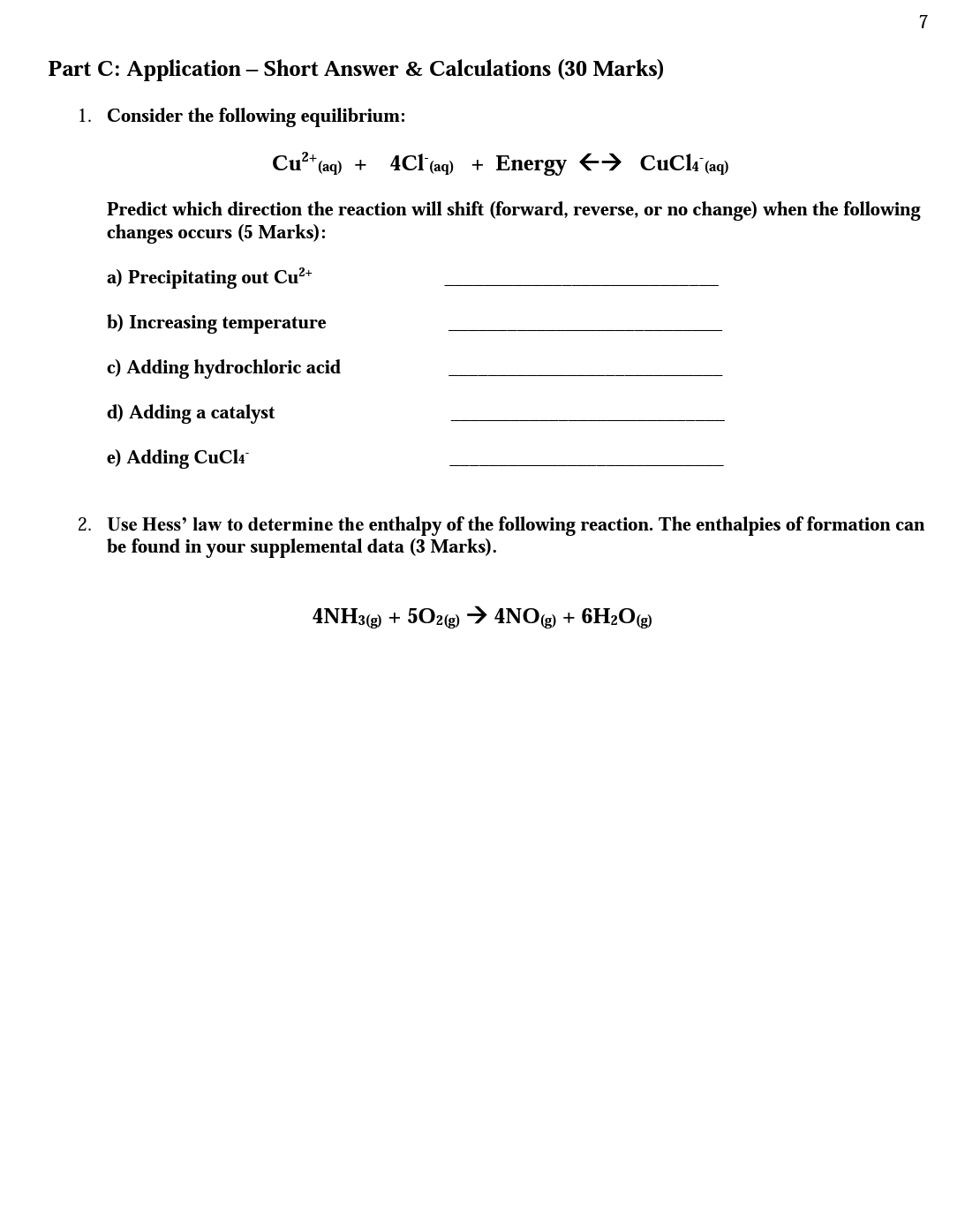 Solved Part C: Application - Short Answer \& Calculations | Chegg.com Solved Part C: Application - Short Answer \& Calculations | Chegg.com