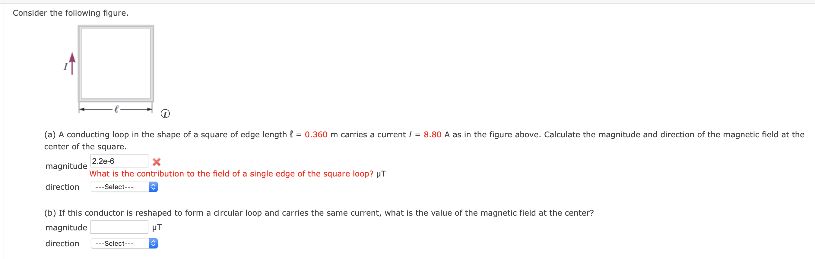 Solved Consider the following figure. (a) A conducting loop | Chegg.com