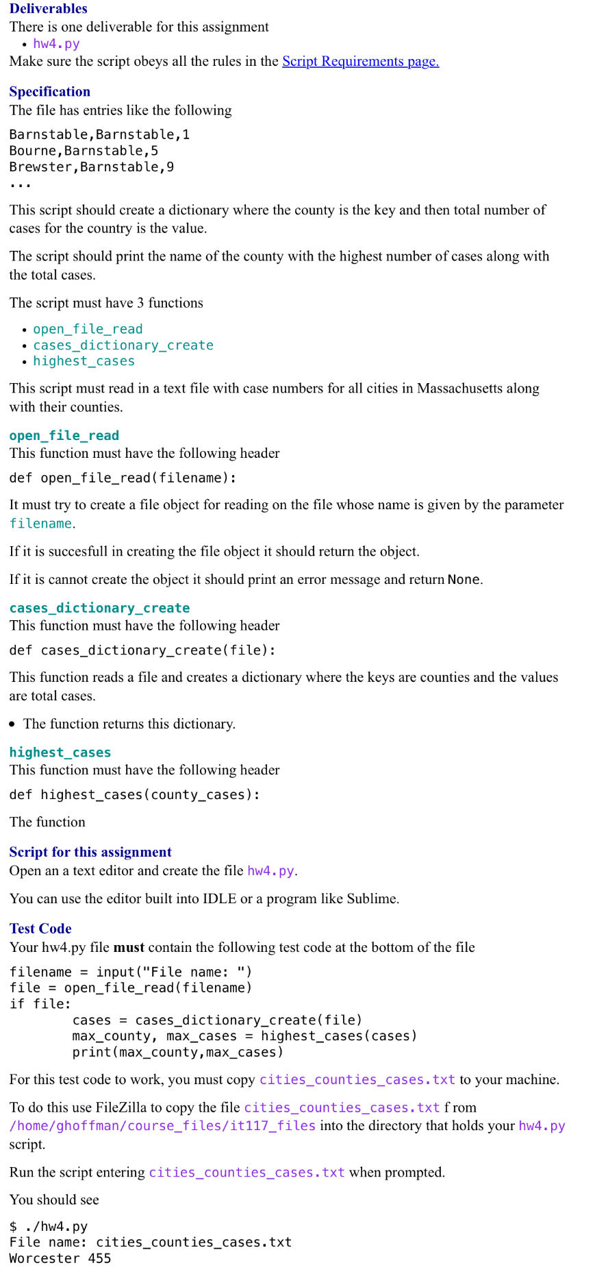 Solved Deliverables There is one deliverable for this | Chegg.com